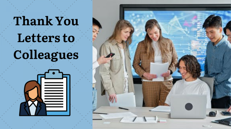 Thank You Letters To Colleagues
