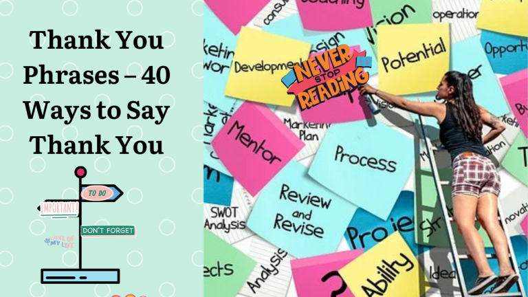 Thank You Phrases - 40 Ways To Say Thank You