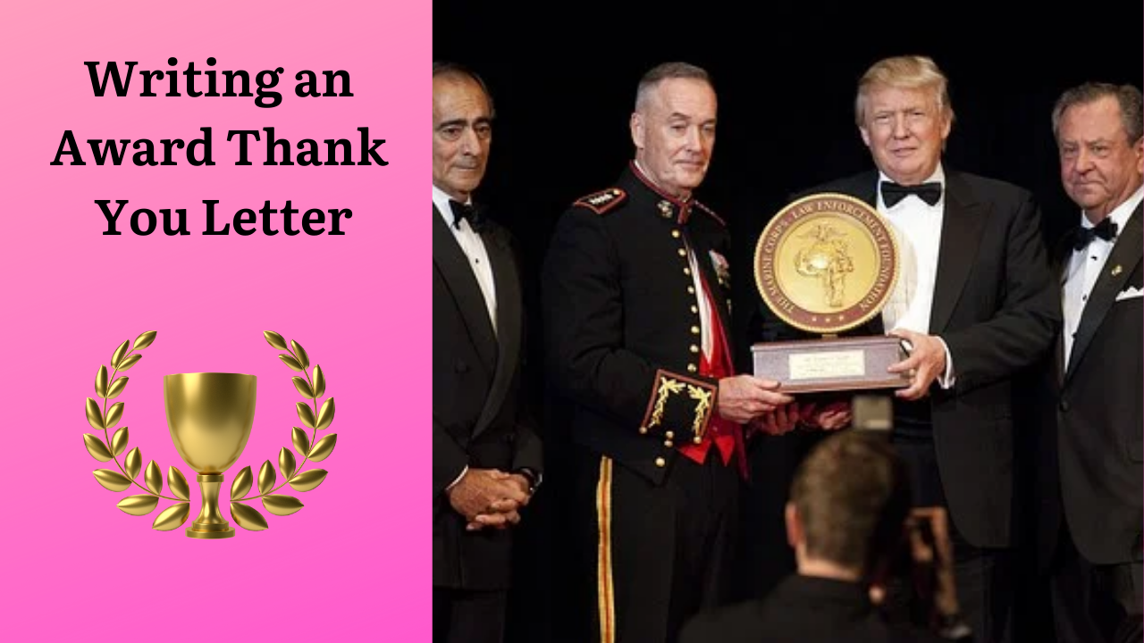 Writing An Award Thank You Letter - The Thank You Notes Blog