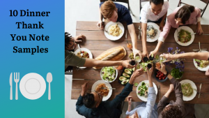 10 Dinner Thank You Note Samples - The Thank You Notes Blog