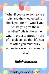 Birthday Thank You Quotes - The Thank You Notes Blog