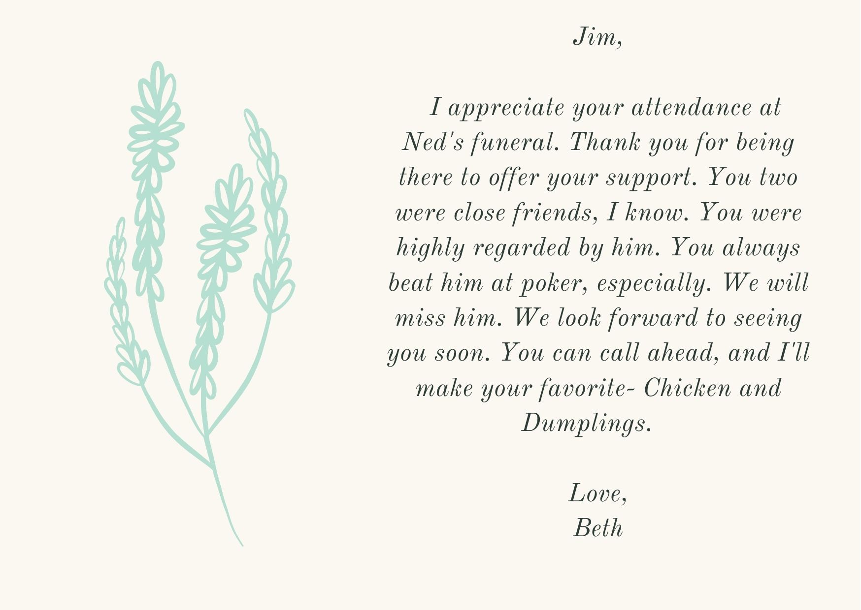 Funeral Thank You Notes - The Thank You Notes Blog