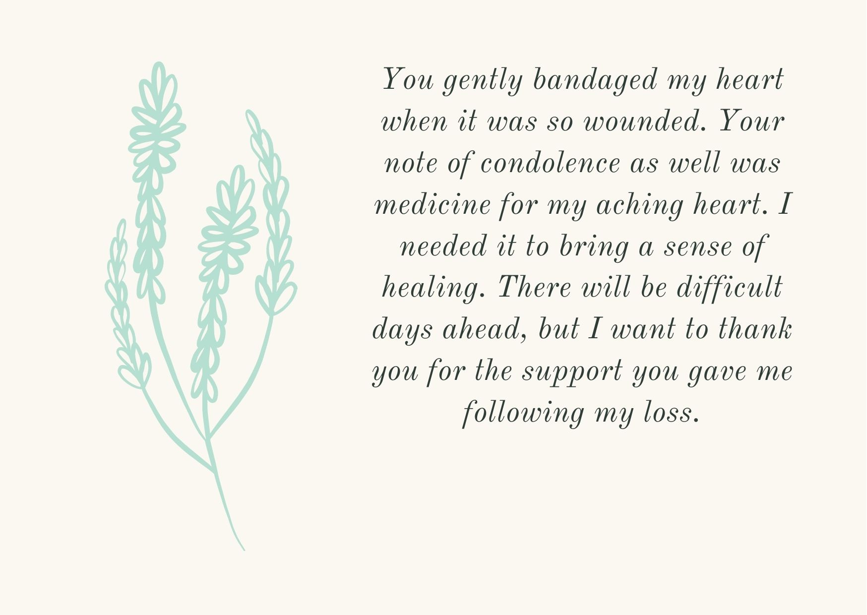 Thank You For Condolences - The Thank You Notes Blog