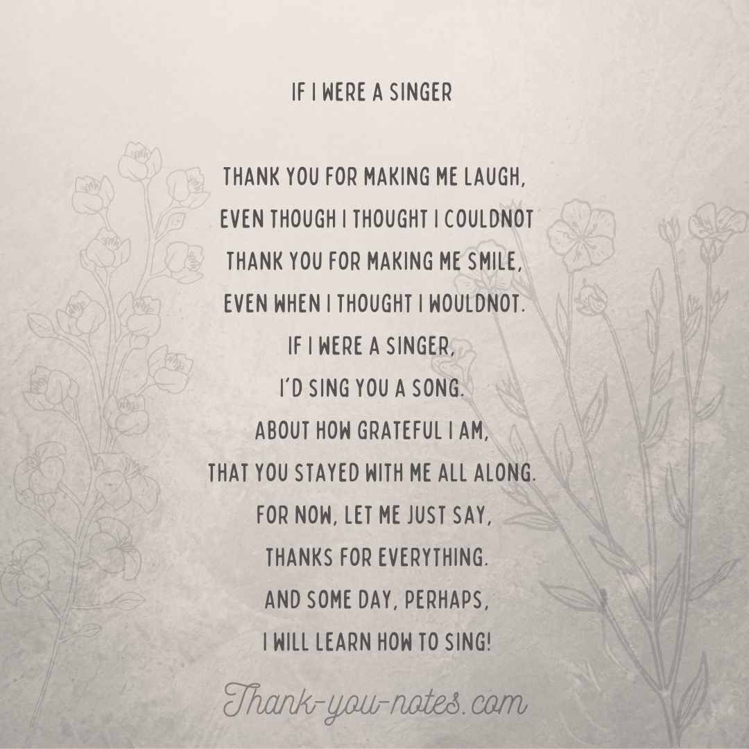 Thank You Poems - The Thank You Notes Blog