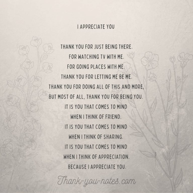 Thank You Poems - The Thank You Notes Blog
