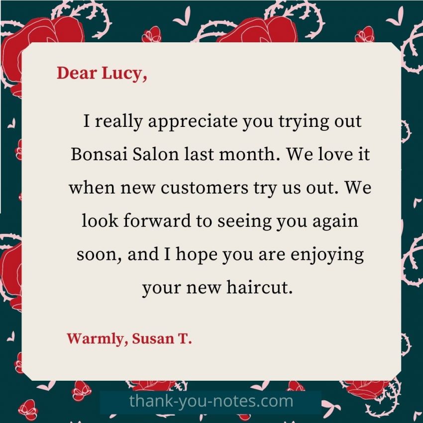 Writing Customer Thank You Letters - The Thank You Notes Blog