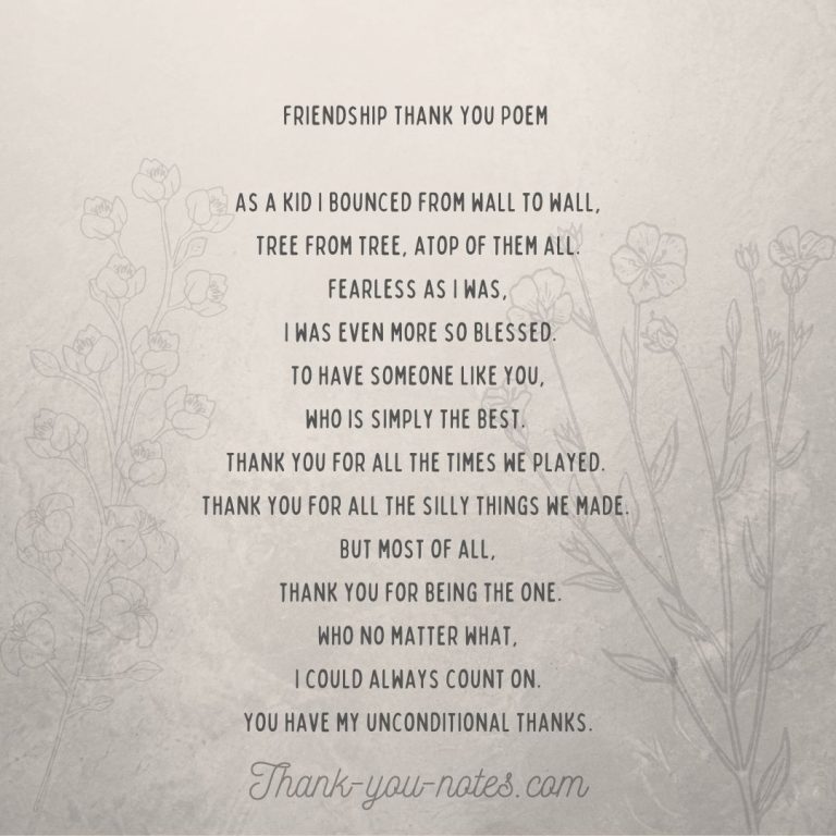 Thank You Poems - The Thank You Notes Blog