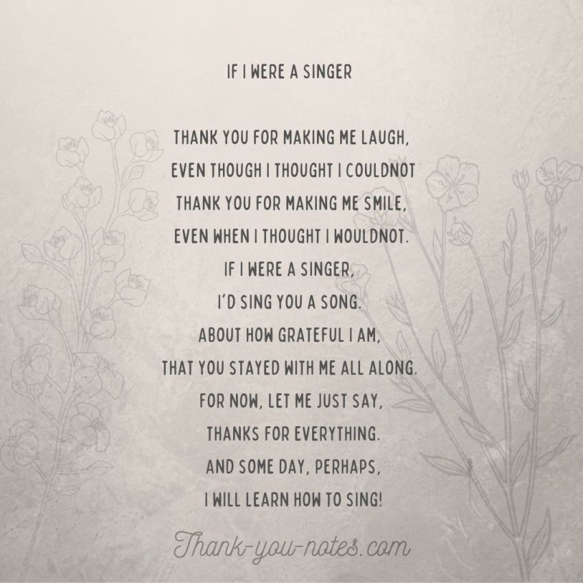 Thank You Poems - The Thank You Notes Blog