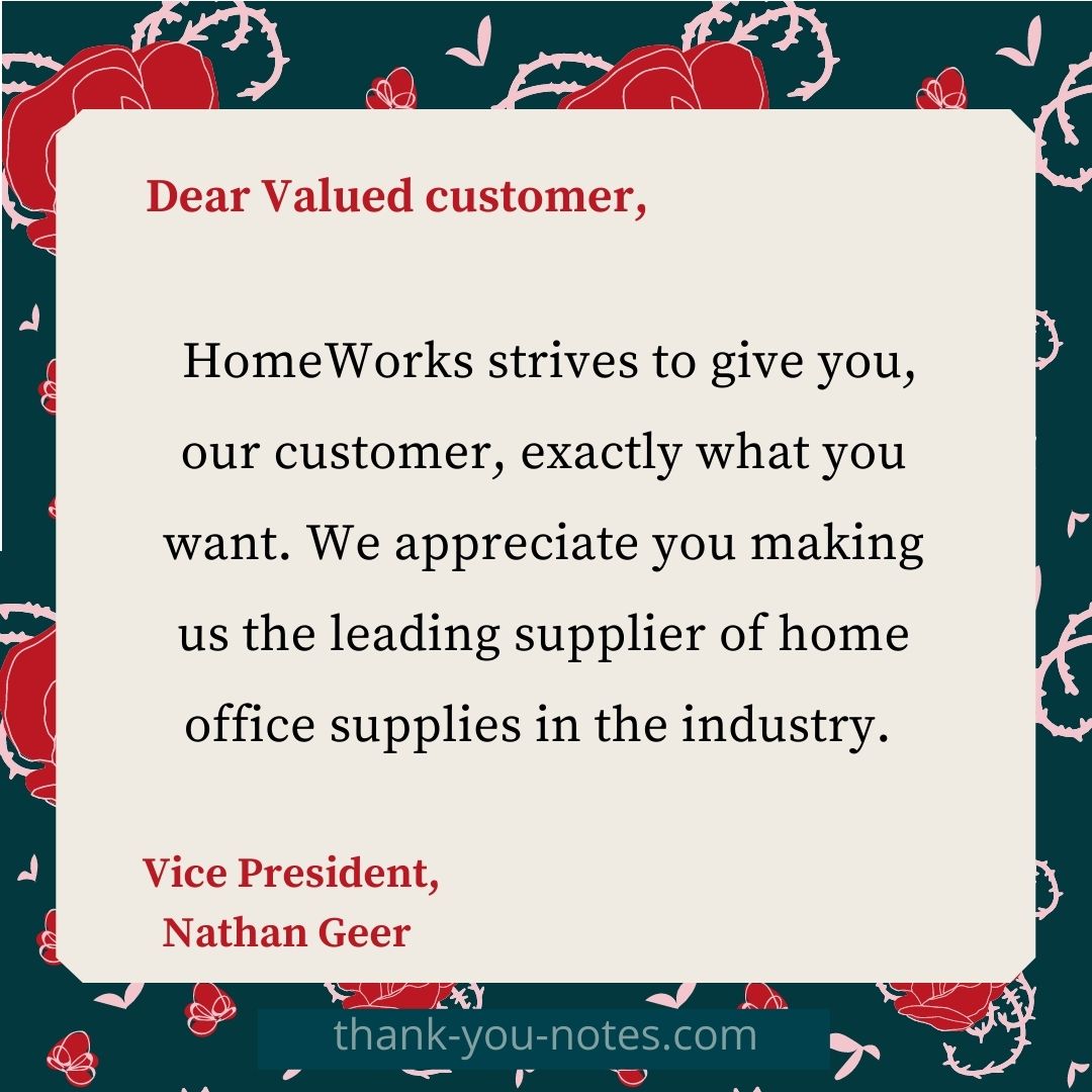 Business Thank You Notes