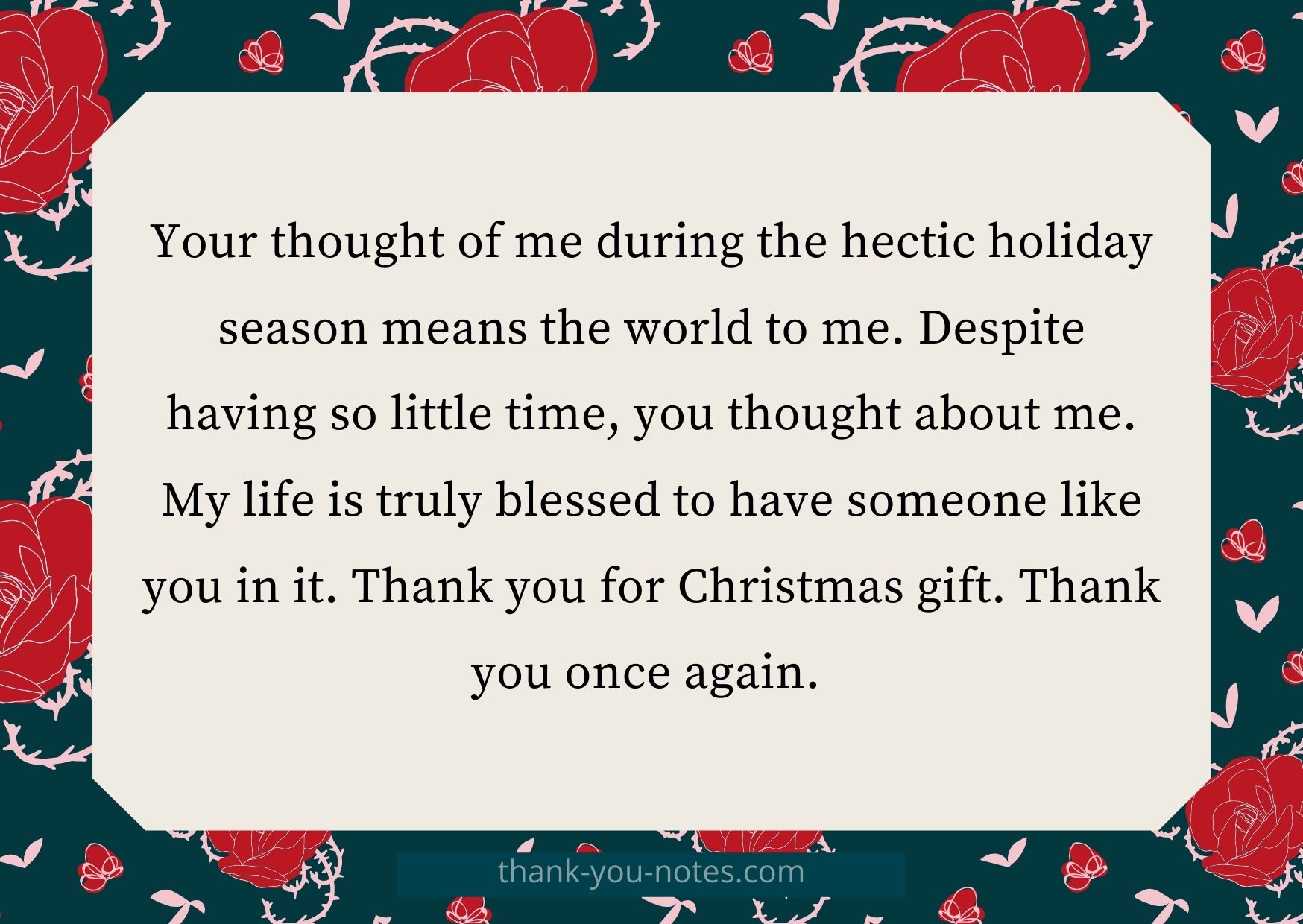 Thank You For Christmas Gift: 21 Thank You Notes To Appreciate
