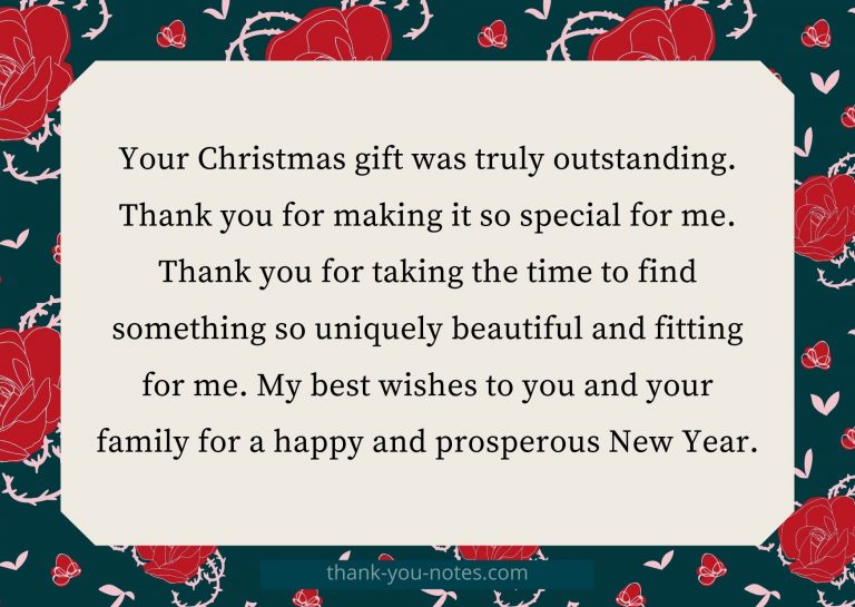 Thank You For Christmas Gift: 21 Thank You Notes To Appreciate