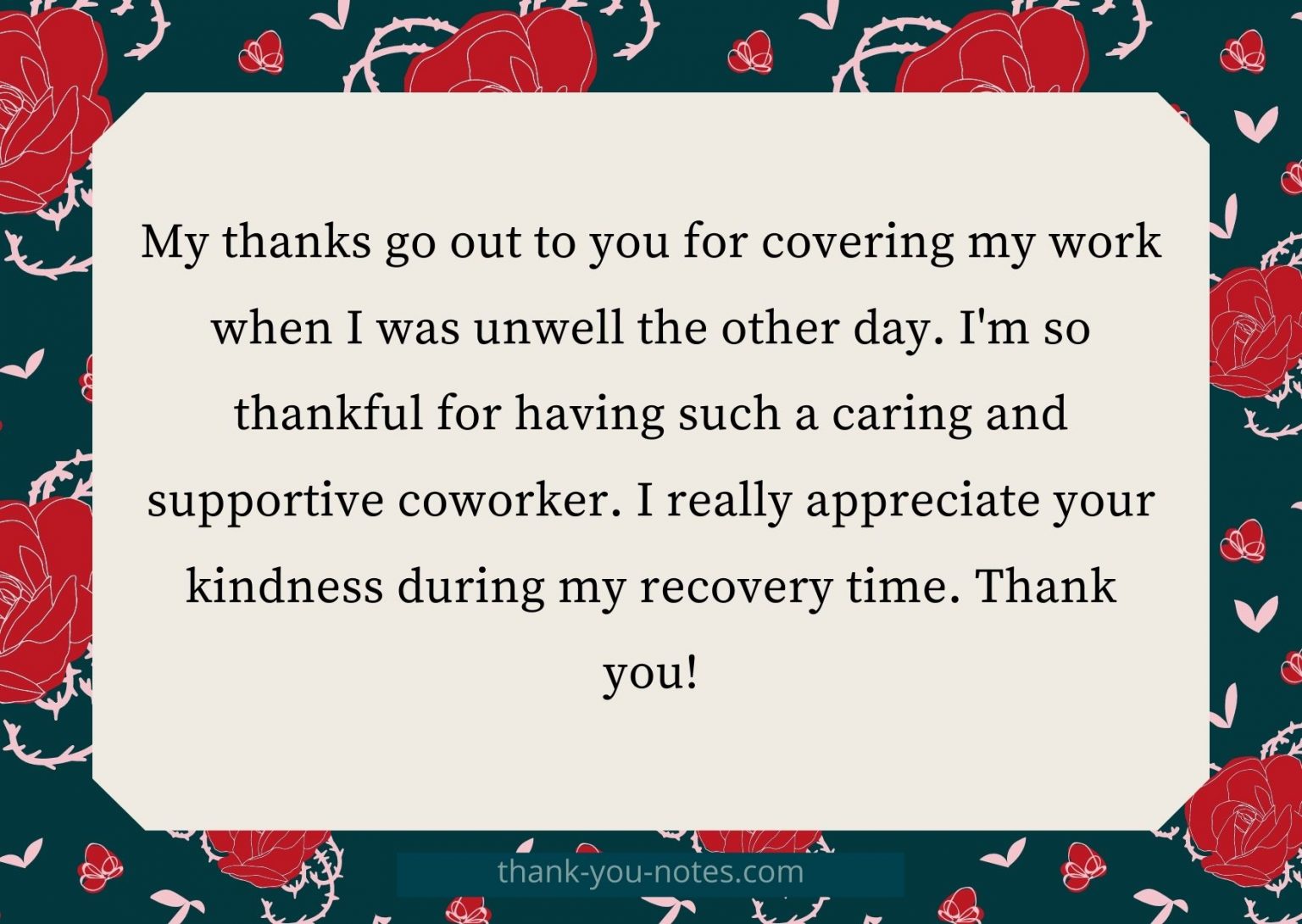 Thank You Messages For Colleagues At Work