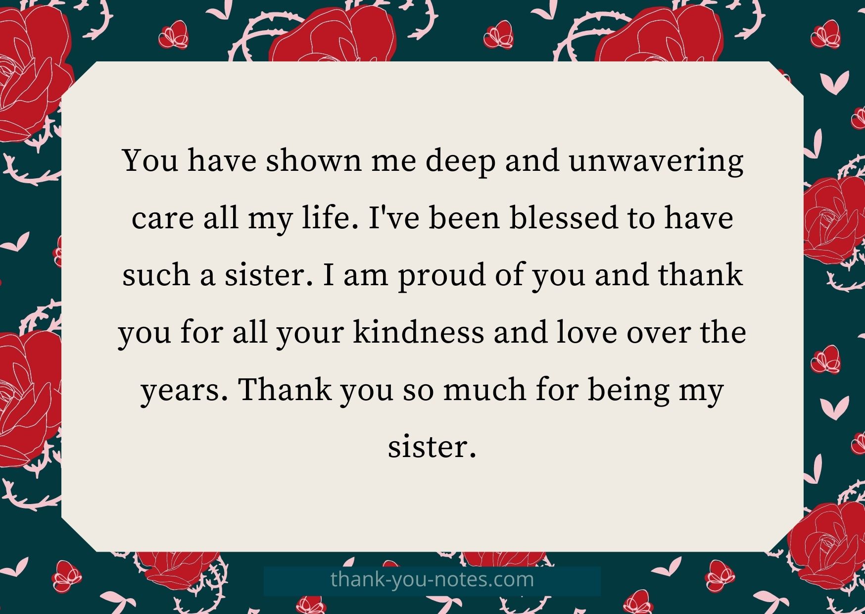 Thank You Sister: 20 Appreciation Notes That She Will Be Happy To Receive