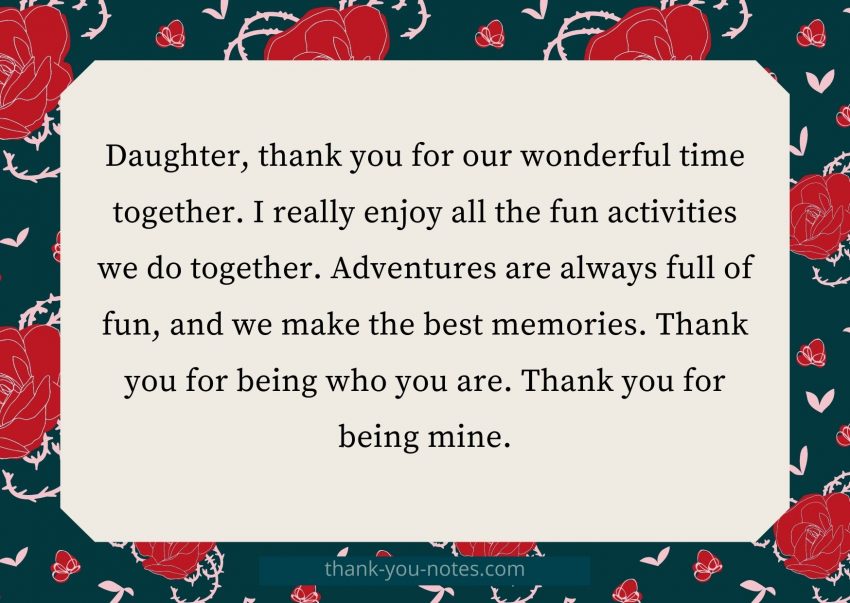 Thank You Daughter: 20 Heartfelt Thank You Daughter Messages