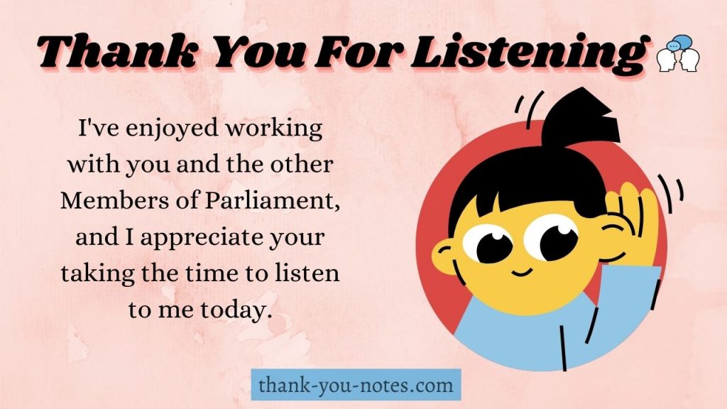 Thank You For Listening - The Thank You Notes Blog