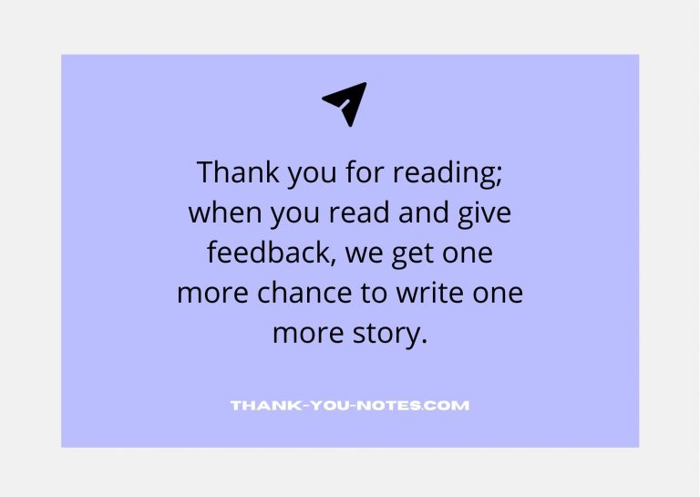 15 Best Thank You For Reading Messages