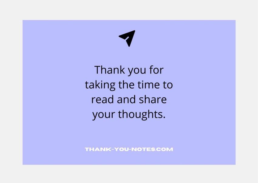 15 Best Thank You For Reading Messages