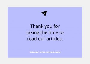 15 Best Thank You For Reading Messages