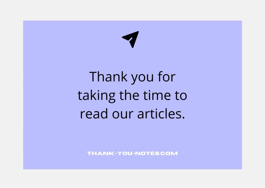 15 Best Thank You For Reading Messages