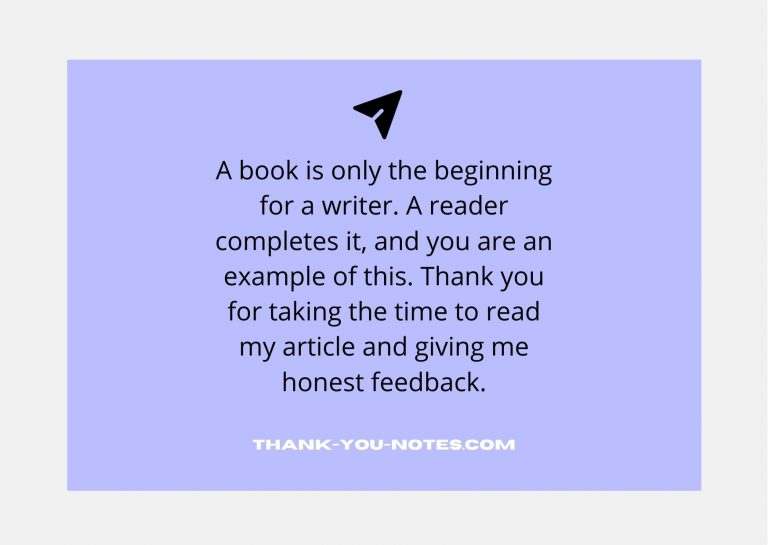 15 Best Thank You For Reading Messages