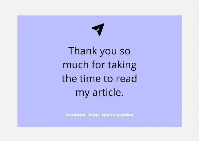 15 Best Thank You For Reading Messages