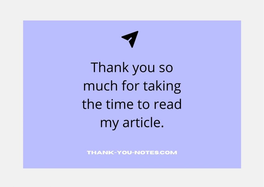 15 Best Thank You For Reading Messages