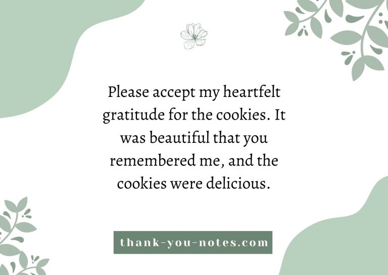 30 Simple & Sweet Thank You For Cookies Messages