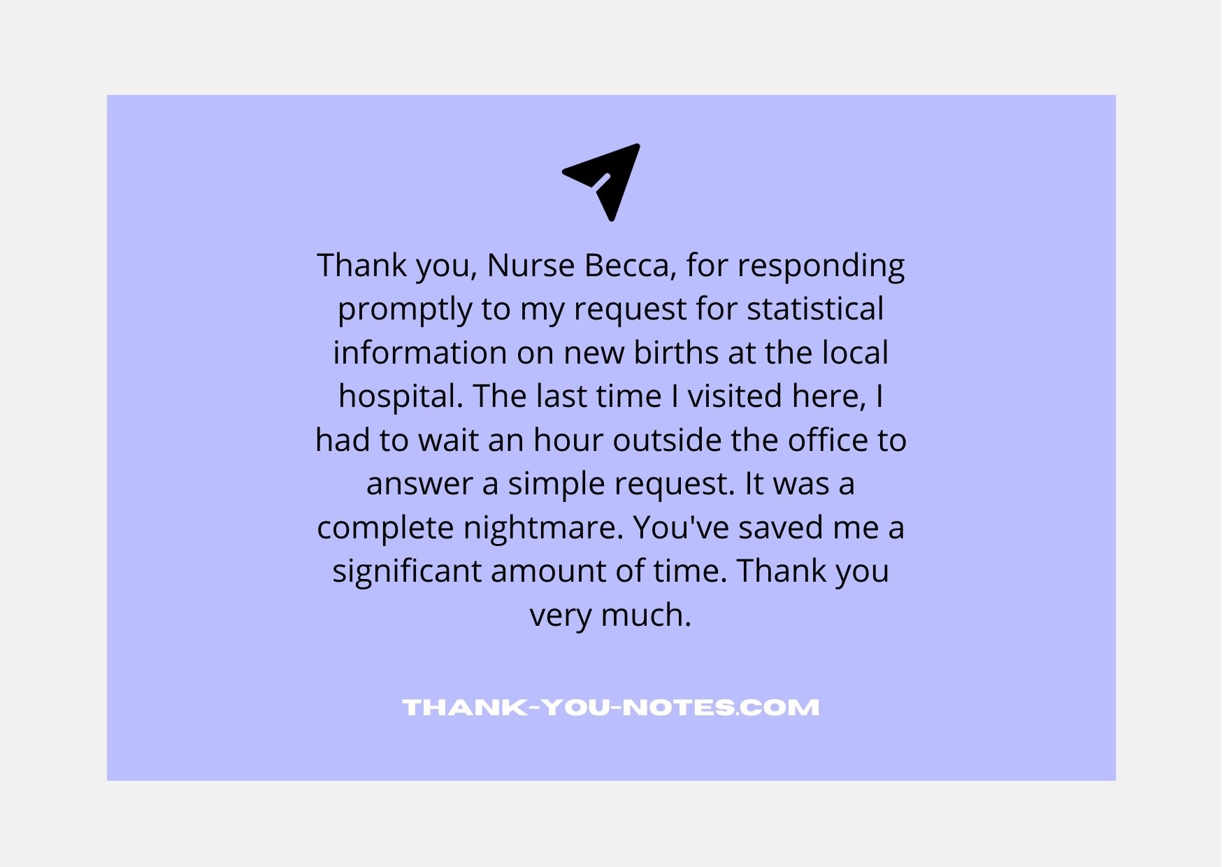 Quick Thank You For Your Prompt Response