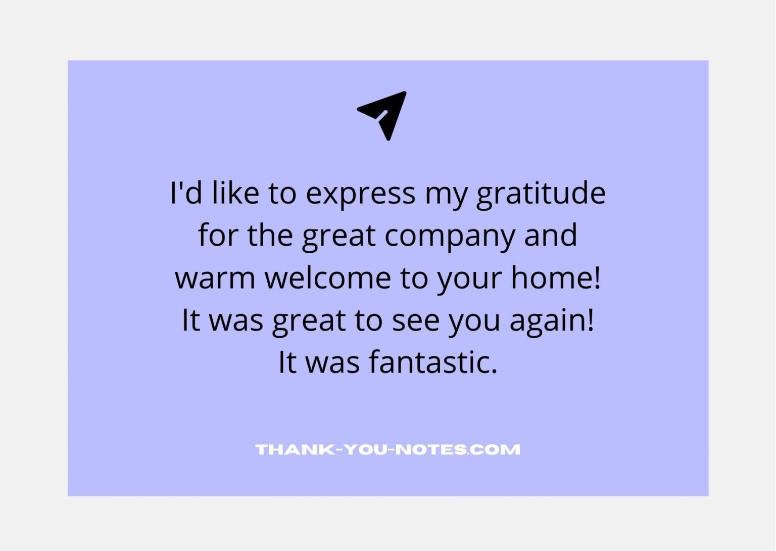 Best Thank You For Your Hospitality - The Thank You Notes Blog