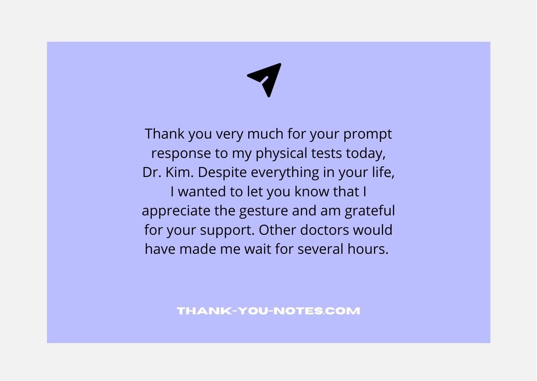 Quick Thank You For Your Prompt Response