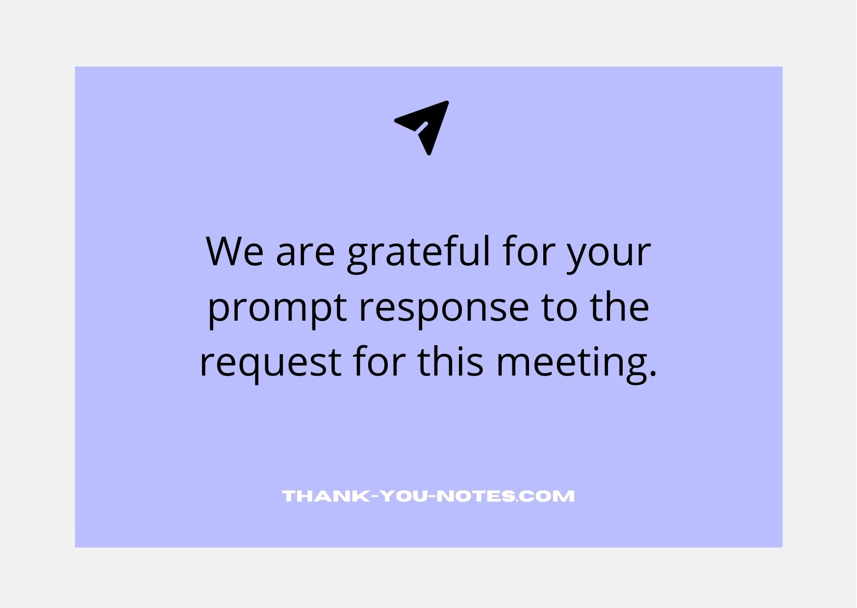 Quick Thank You For Your Prompt Response