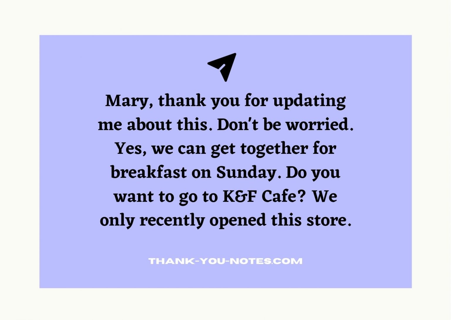 15 Unique Thank You For The Update Notes - The Thank You Notes Blog