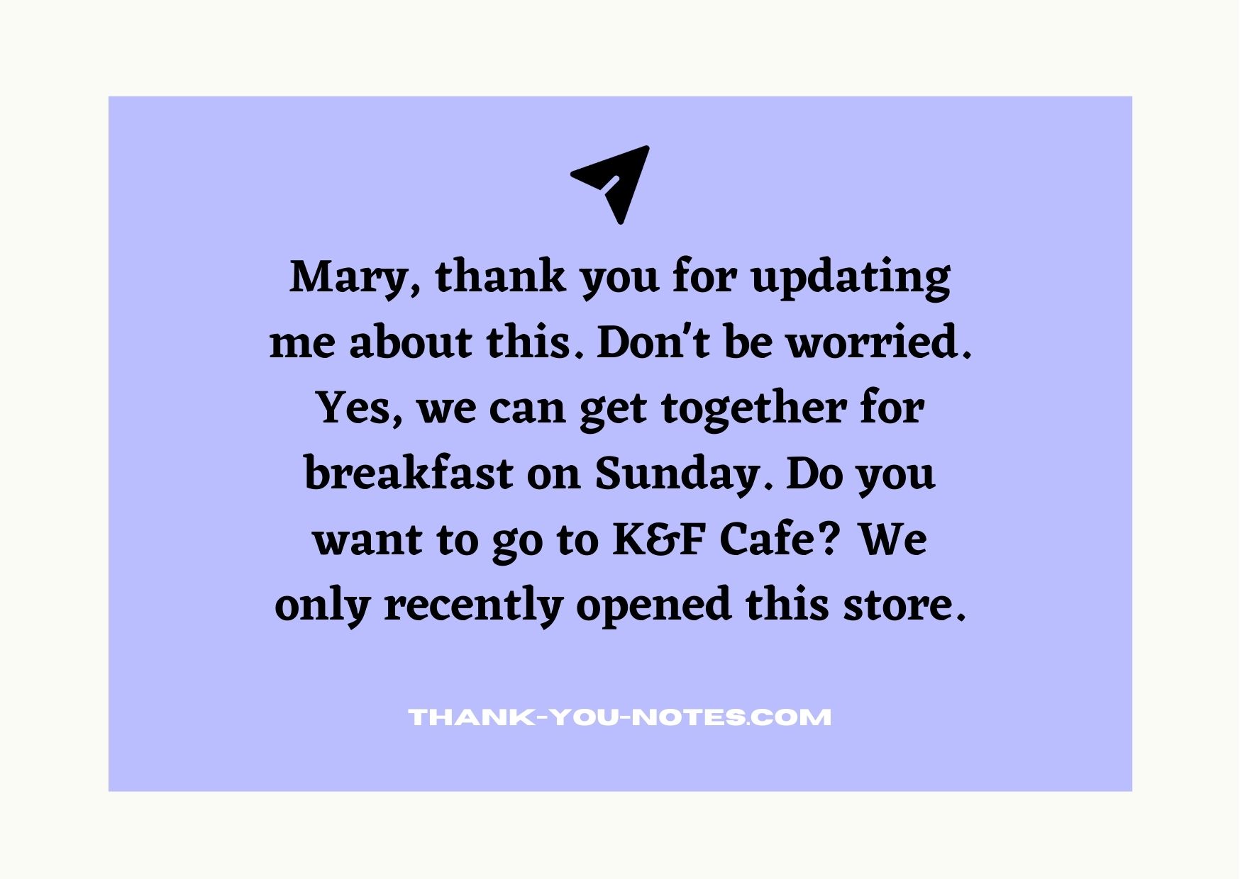 15 Unique Thank You For The Update Notes - The Thank You Notes Blog