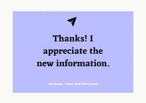 15 Unique Thank You For The Update Notes - The Thank You Notes Blog