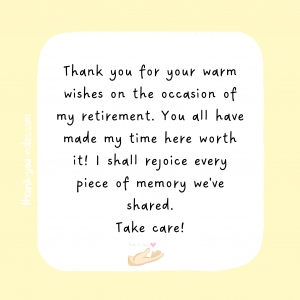 10+ Excellent Retirement Thank You Notes