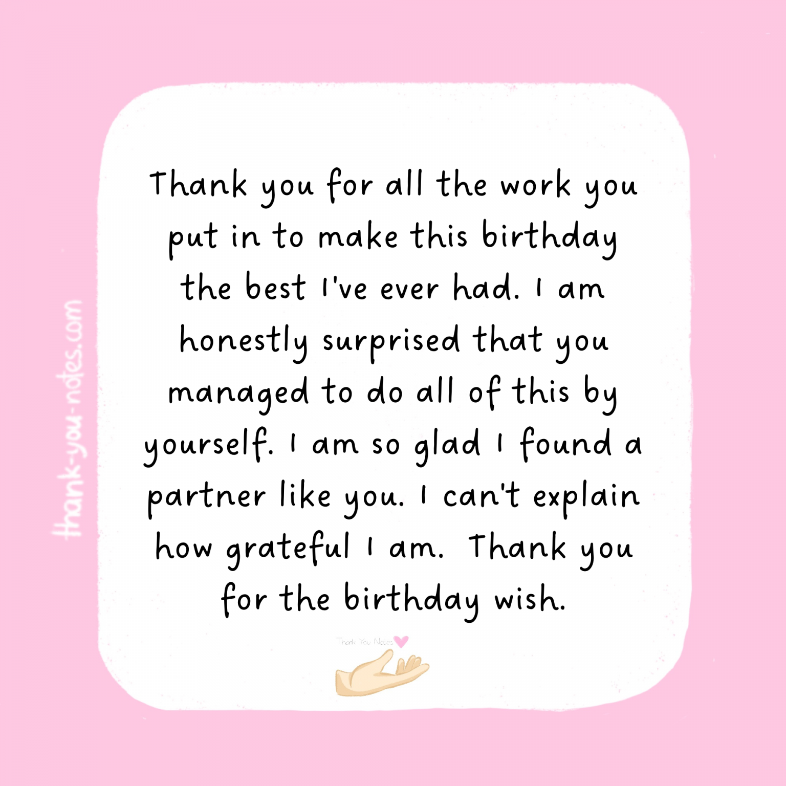 15+ Best 'Thank You For The Birthday Wish' Notes - The Thank You Notes Blog