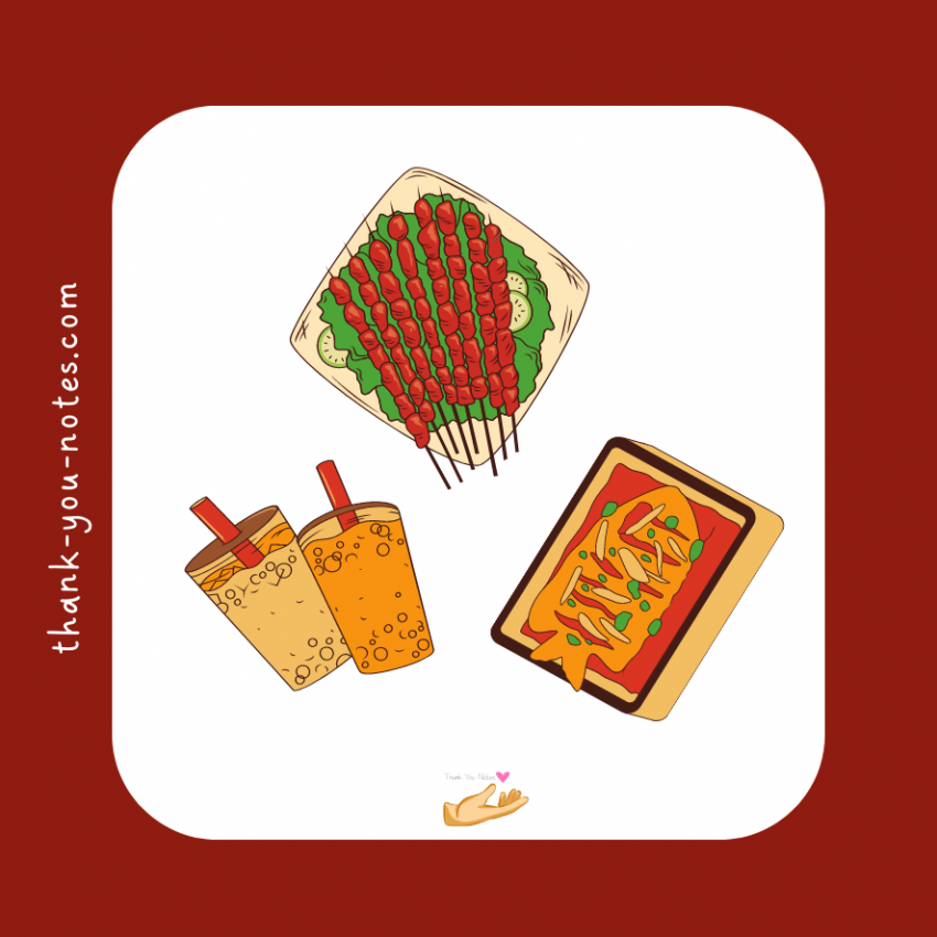 Thank You For Delicious Food Message - The Thank You Notes Blog